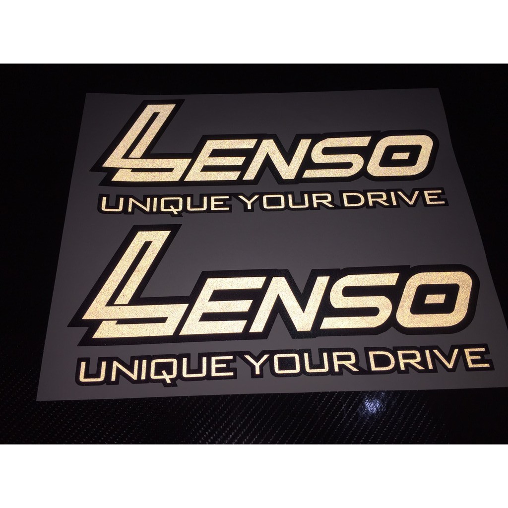 สติกเกอร์ LENSO ท้ายกระบะ 1คู่ สะท้อนแสงอย่างดี แถมฟรีอันเล็ก อีก1 คู่ ...