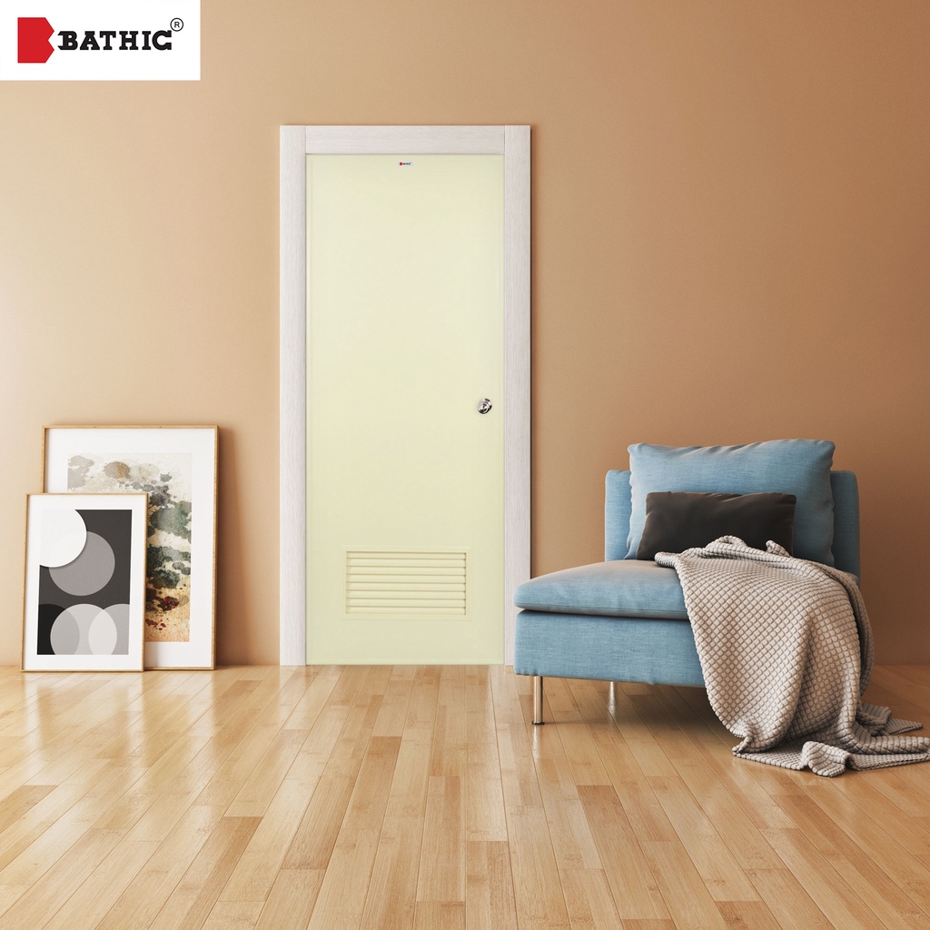 BATHIC ประตูพีวีซีบาธติค รุ่นบานเรียบเคลือบ BPC2 | Shopee Thailand