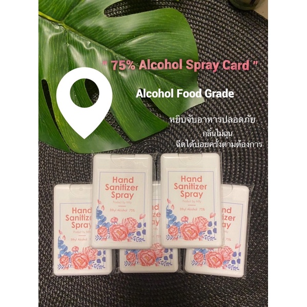 Alcohol Spray Card ขนาด 20 ml | Shopee Thailand