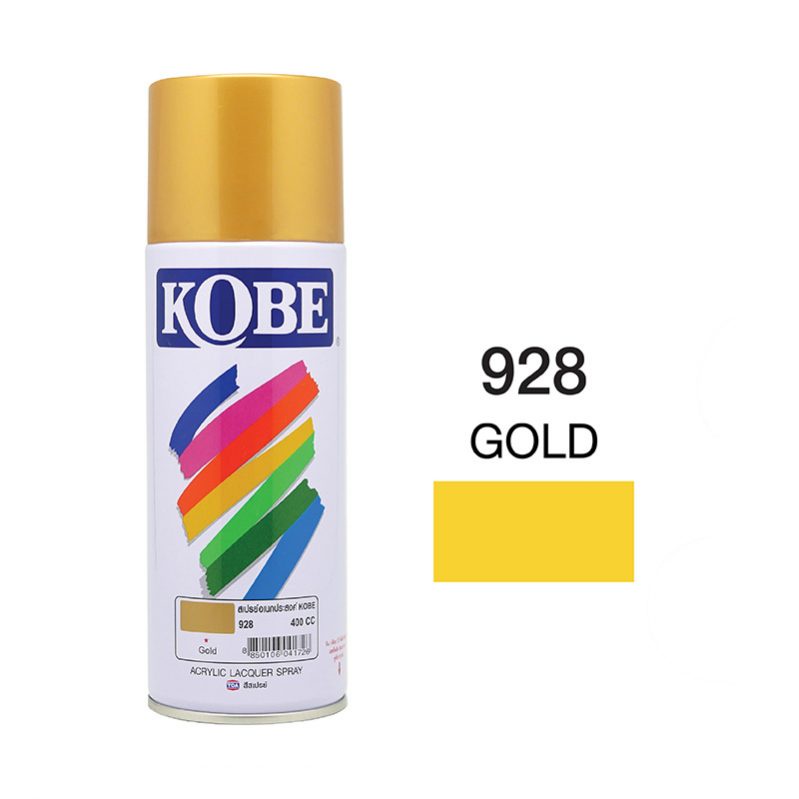 สีสเปรย์โกเบ TOA SPRAY KOBE (เฉพาะสีเบอ 988 Aluminium Gold และ 928 Gold ...