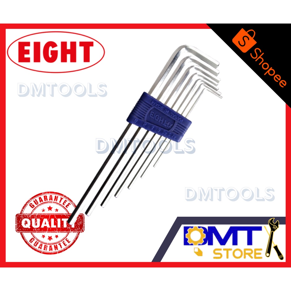 EIGHT ชุดประแจหกเหลี่ยม ยาว 7 ตัวชุด รุ่น LHS-7 | Shopee Thailand