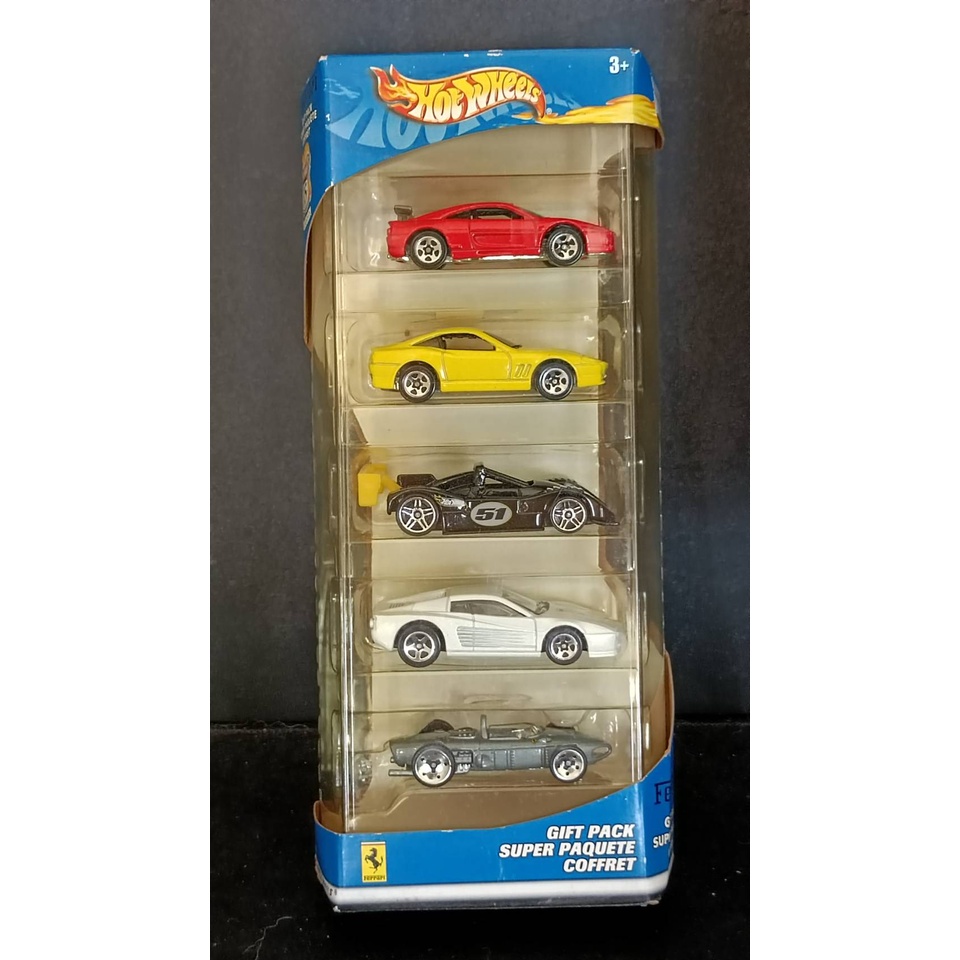 Hot wheels Ferrari Pack 5 คัน รถของสะสมเก่าเก็บตามระยะเวลา แพคมีลอยยับ ...