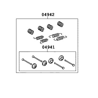 ชุดสปริงเบรคหลัง toyota vigo innova 2wd โตโยต้า อินโนวา แท้ห้าง ...