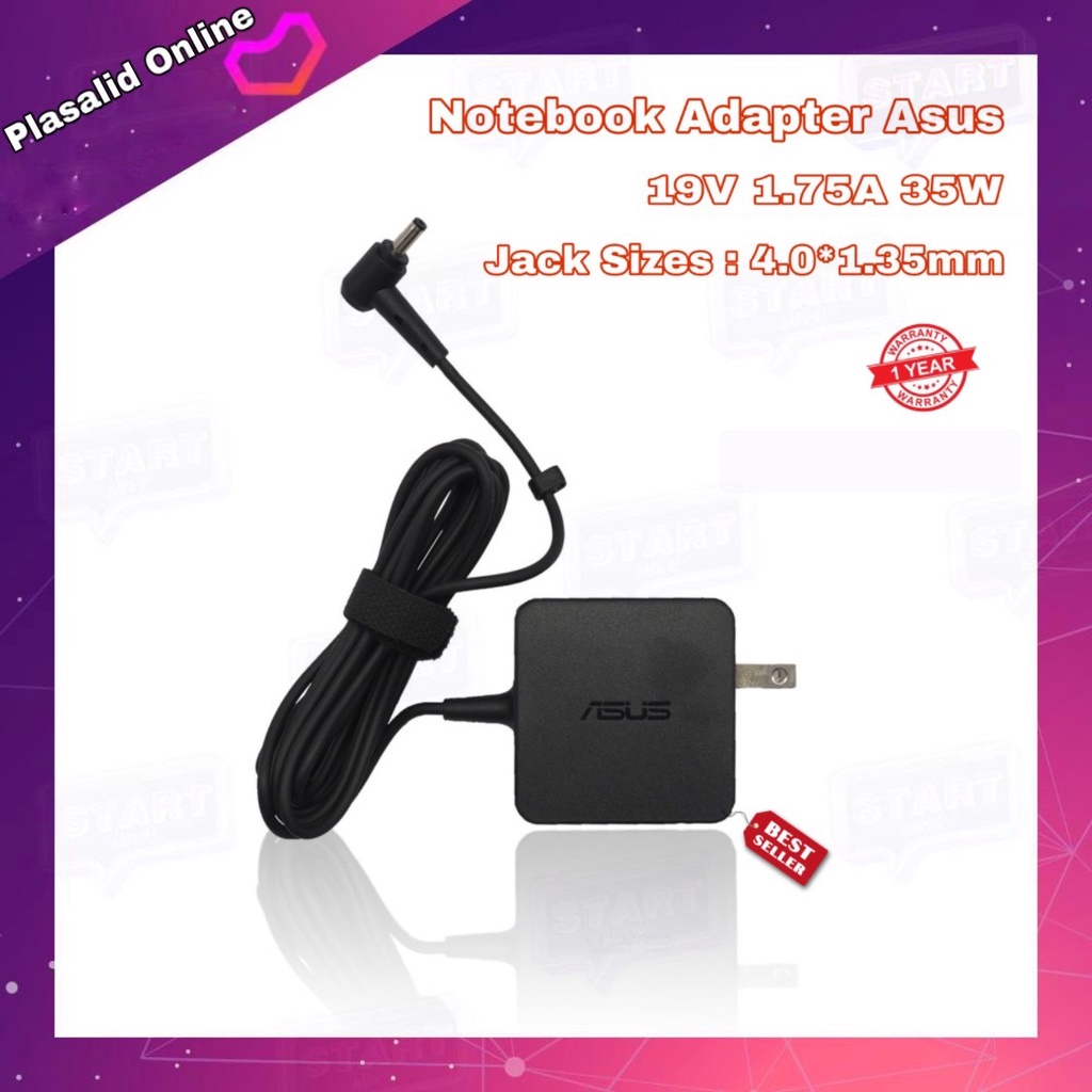 ที่ชาร์จโน๊ตบุ๊ค สายชาร์จโน๊ตบุ๊ค Notebook Adapter Asus 19V 1.75A 33W ...