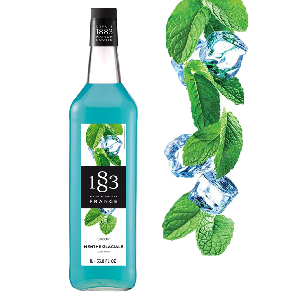 1883 ICED MINT FLAVORED SYRUP 1000 ml. (1888 น้ำเชื่อมกลิ่นไอซ์ มิ้นท์ ...