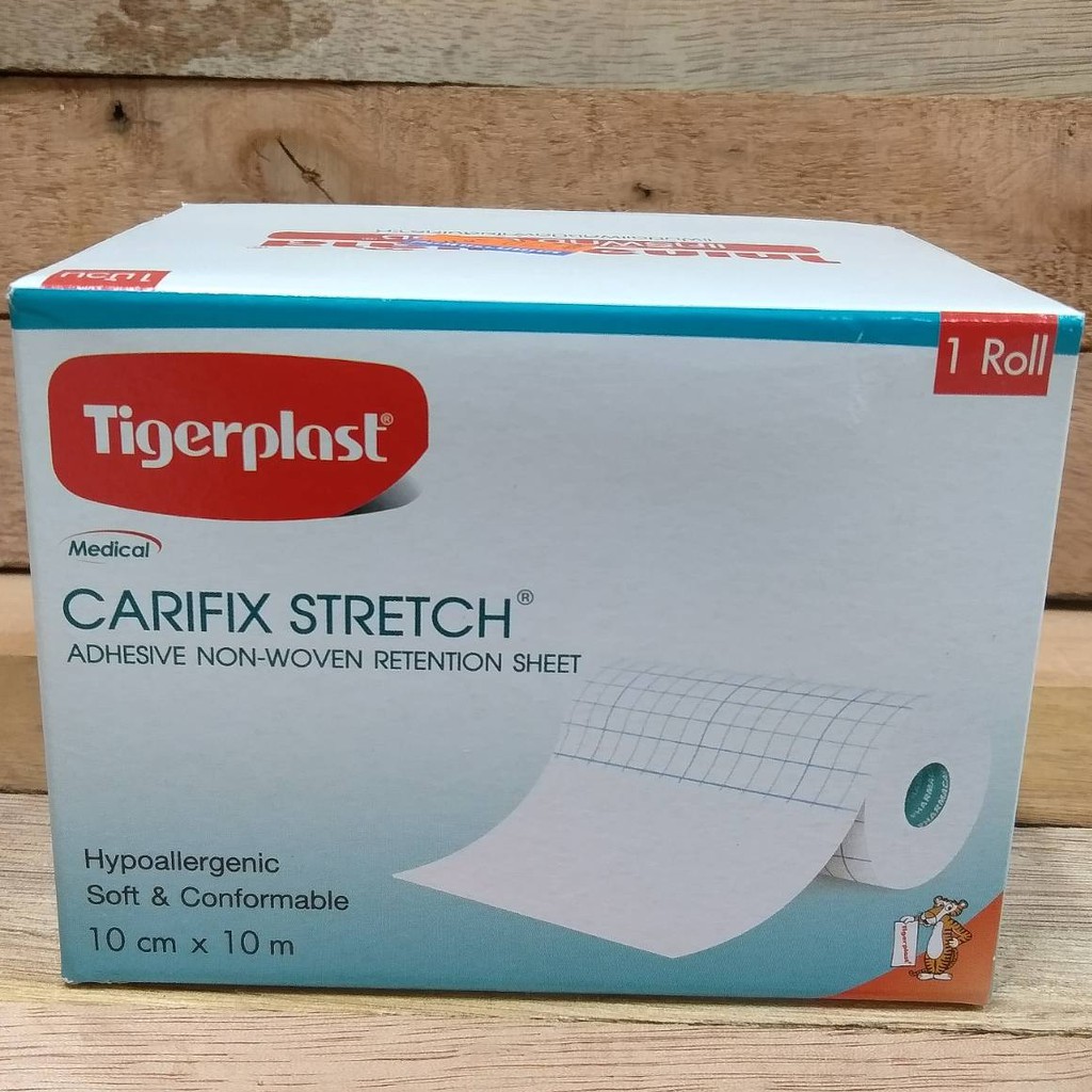 แผ่นปิดแผลชนิดผ้าใยสังเคราะห์ Carifix Stretch ขนาด 10cm x 10m 1ม้วนใน ...