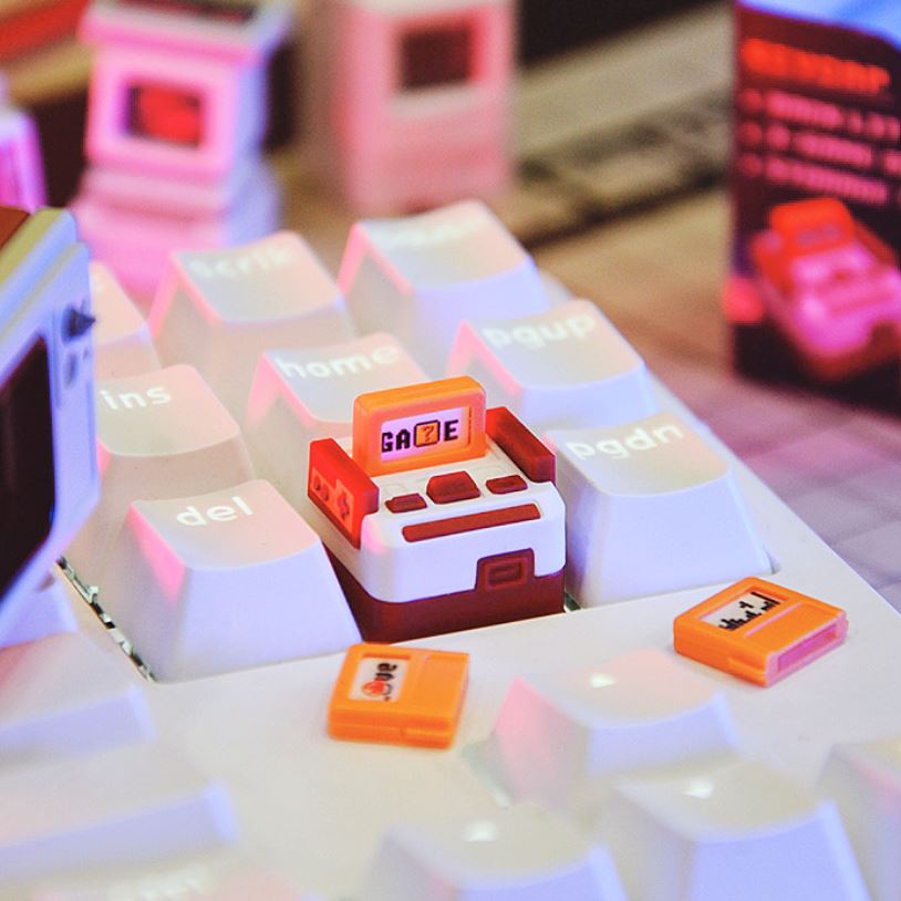 [โค้ดคุ้มลด 20%] Famicom Keycap Retro Mechanical Keyboard เกมส์ ...