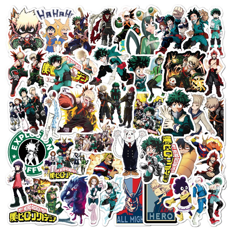 100/50/25/10Pcs My Hero Academia Japan Anime Stickers for Laptop ...