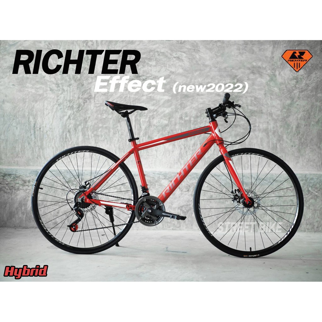 จักรยานไฮบริด RITCHTER รุ่น EFFECT 700C เกียร์ 24Sp. เฟรมอลูมิเนียมซ่อน ...
