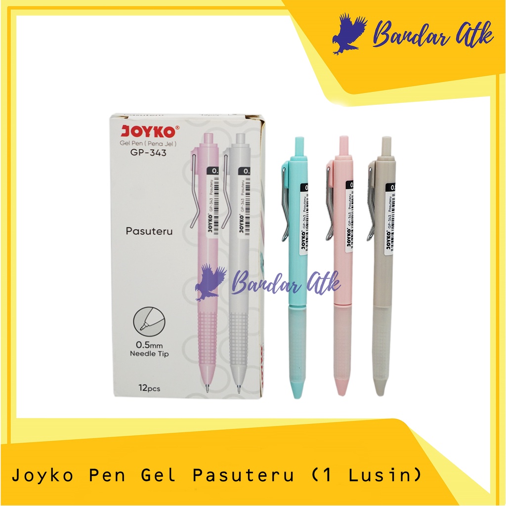 Joyko ปากกาเจล GP-343 Pasuteru 0.5 มม. ปากกาลูกลื่น (1 โหล) | Shopee Thailand