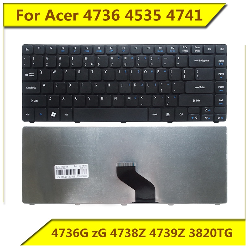 Original New For Acer 4736 4535 4741 Notebook Keyboard 4736G zG 4738Z ...