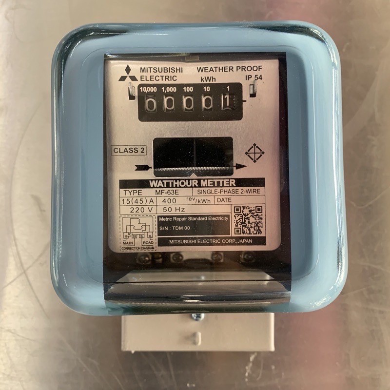 มิเตอร์ไฟฟ้า 2 สาย Mitsubishi MF-63E ขนาด 15(45)A มิเตอร์ไฟ | Shopee ...