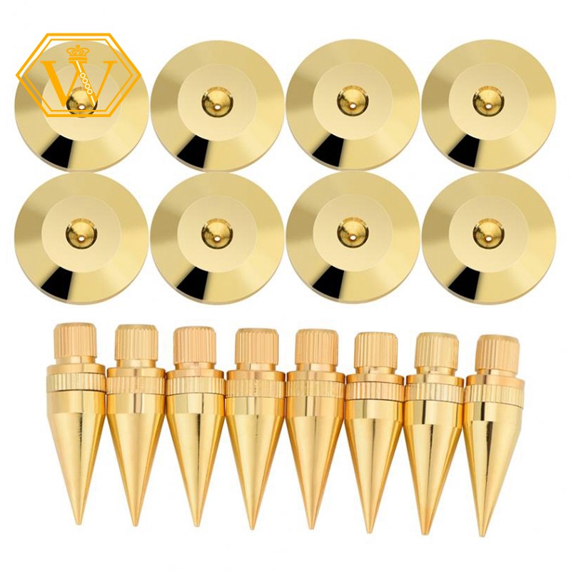 🎀ready stock🎀8 Pairs 6 X 36Mm Copper Speaker Spike + Base Feet Mat ...