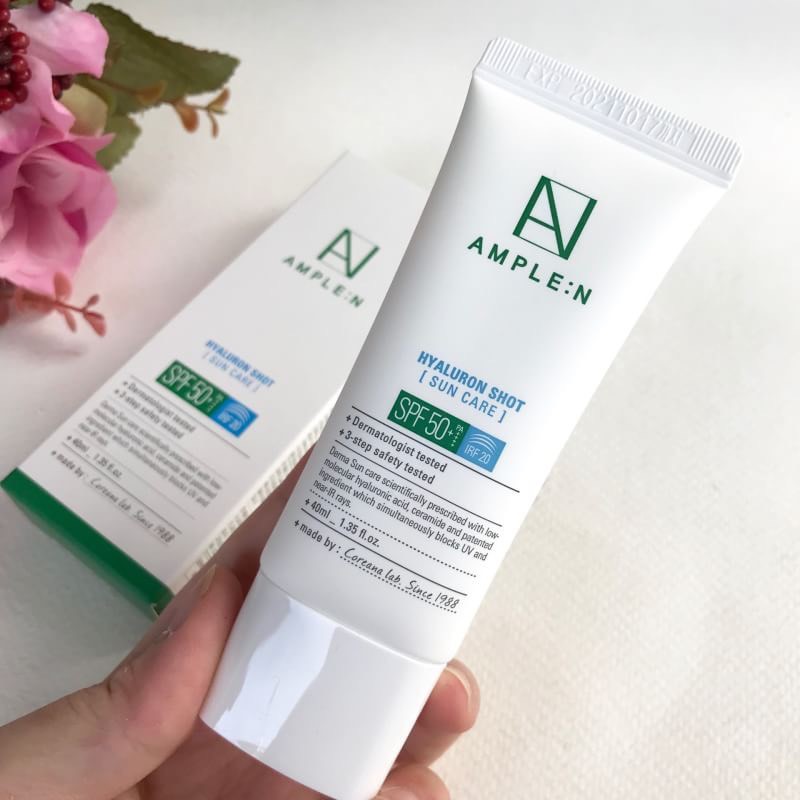 Coreana AMPLE:N Hyaluron Shot Sun Cream SPF 50+ PA++++ 40 ml. | Shopee ...