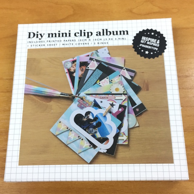 DIY mini clip album typo | Shopee Thailand