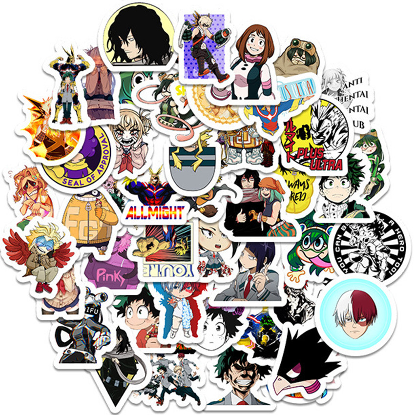 50Pcs/Set My Hero Academia Series 05 Stickers DIY Fashion Doodle Decals ...