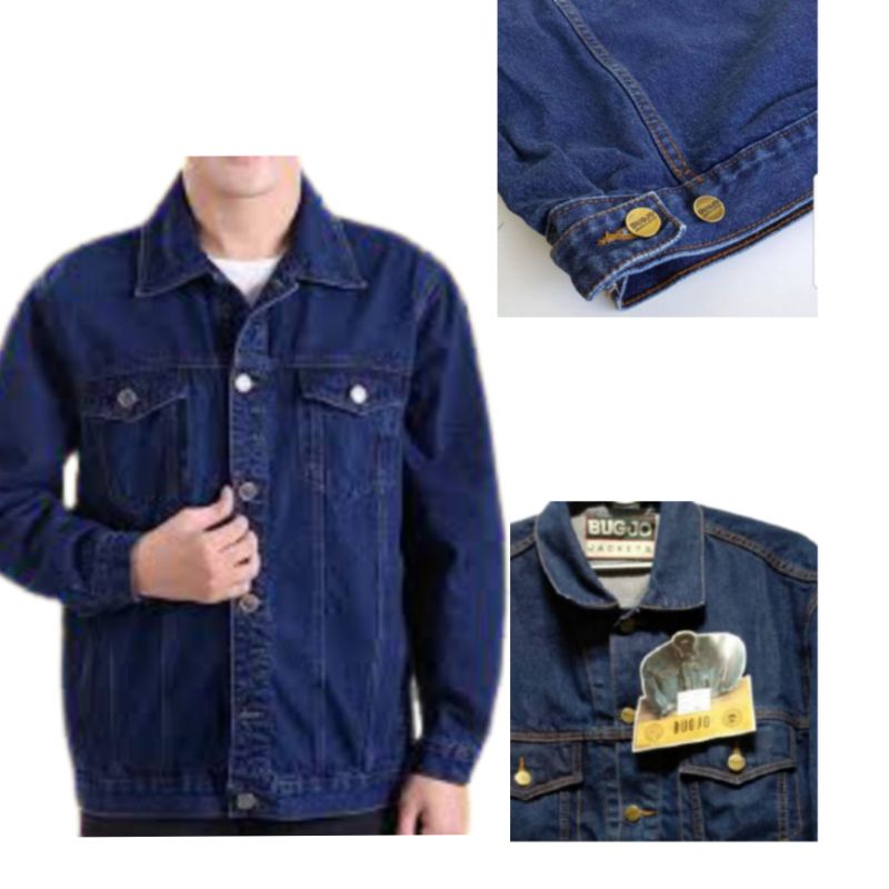 เสื้อยีนส์ ชาย jacket ยีนส์แท้ ผ้าหนา งานไทย Bugjo เนื้อผ้าดี ตัดเย็บ ...