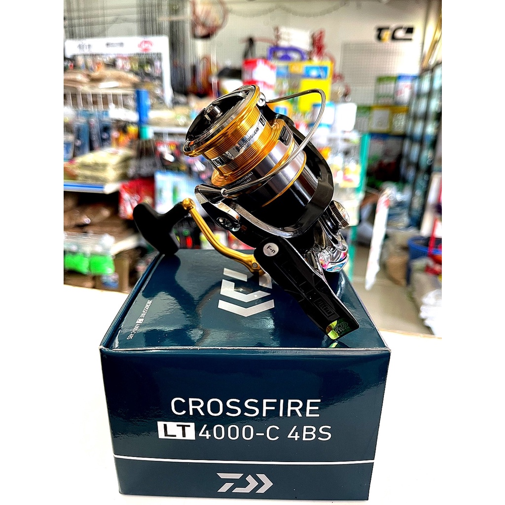 รอกสปินนิ่ง DAIWA CROSSFIRE LT 4000-C 4BS รอกตกปลา Spinning ABS Metail Spool 5-12KG เกียร์แข็ง ...
