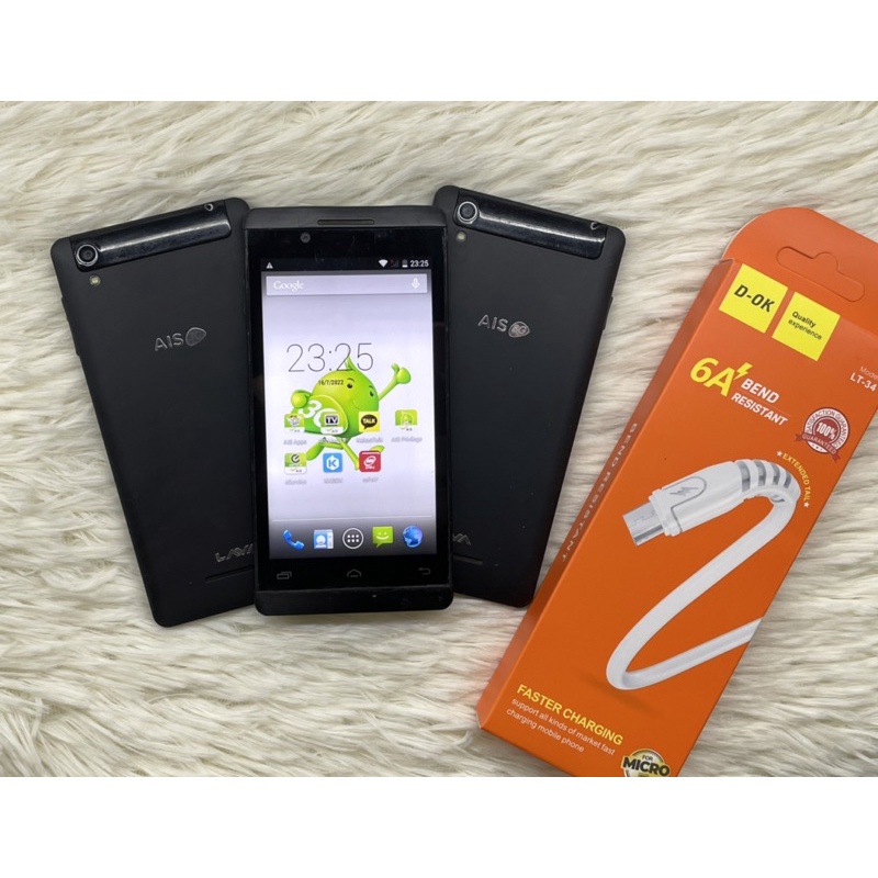 AIS Lava Iris 700 มือ2 พร้อมใช้งาน แถมฟรีสายชาร์จ | Shopee Thailand