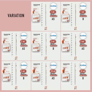 ปิเปตแก้ว Class AS/B ใบ Cer. มาตราฐาน DIN EN ISO 648 ยี่ห้อ Witeg ...