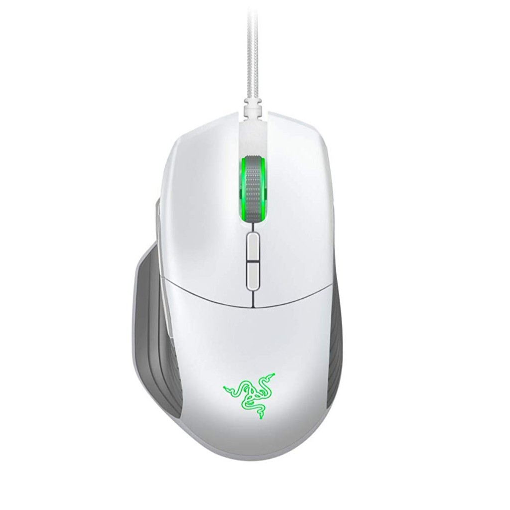 RAZER BASILISK FPS GAMING MOUSE Mercury White ประกัน 2 ปี | Shopee Thailand
