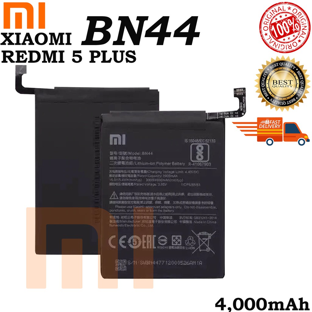 แบตเตอรี่ Xiaomi Redmi 5 plus BN44 4000mAh | Shopee Thailand