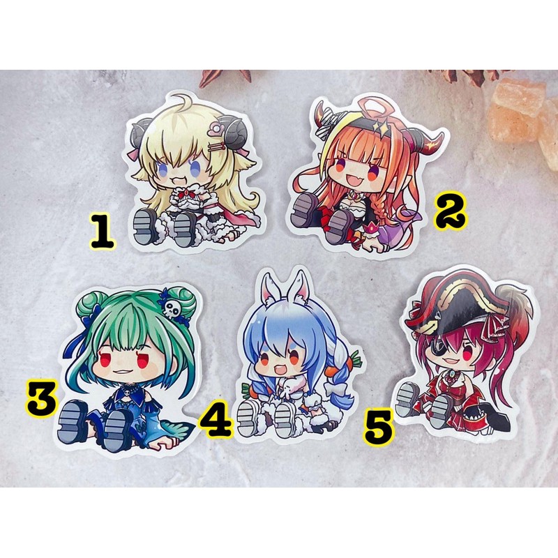Sticker Hololive Vtuber สติ้กเกอร์ บอม โฮโลไลฟ์ | Shopee Thailand