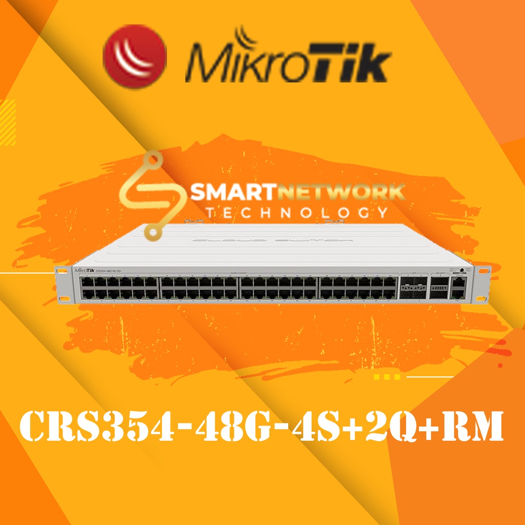 Mikrotik CRS354-48G-4S+2Q+RM 🔸 สินค้ารับประกัน 🔸 ออกใบกำกับภาษีได้ | Shopee Thailand