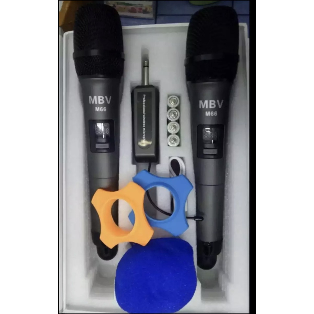 MBV ไมค์โครโฟน ไมค์ลอยแบบพกพา ชุดรับ-ส่งไมโครโฟนไร้สาย (ไมค์เดี่ยวรุ่น M6 ไมค์ลอยคู่รุ่น M66 ...