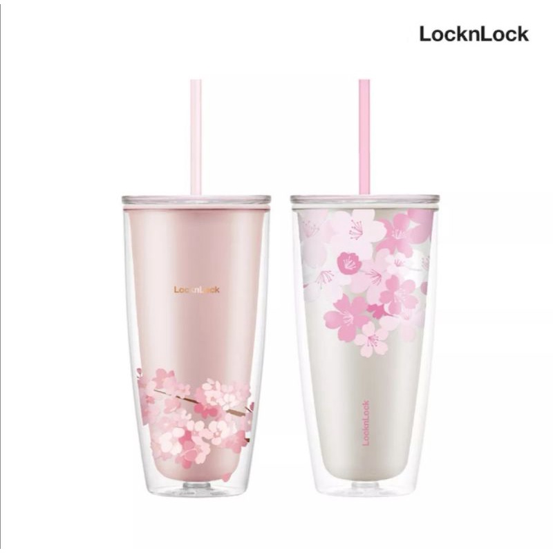 New LocknLock Sakura Double Wall Cold Cup แก้วน้ำสองชั้นขนาด 720 ml ...