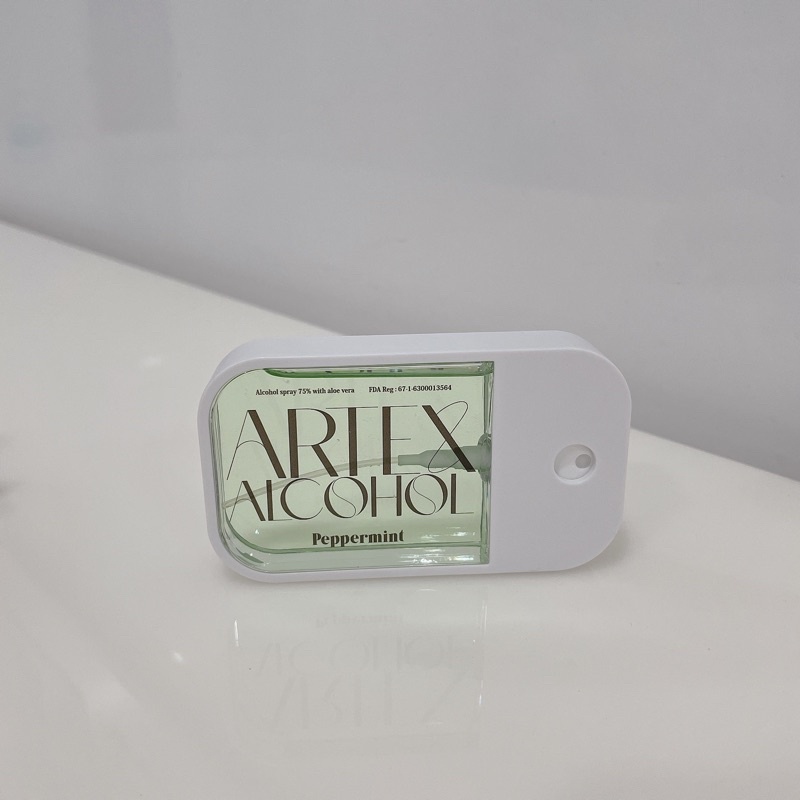 ARTEX alcohol spray 75% 45ml. สเปรย์แอลกอฮอร์พกพาง่าย ใช้ทำความสะอาดมือ ...