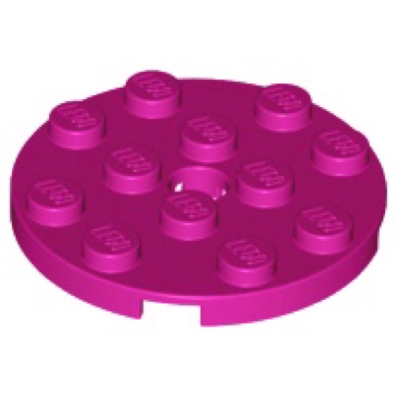 Lego part (ชิ้นส่วนเลโก้) No.60474 Plate, Round 4 x 4 with Hole ...
