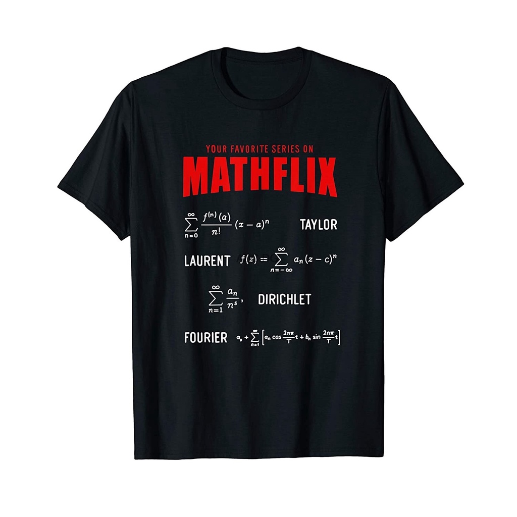 เสื้อยืดผ้าฝ้ายพิมพ์ลายเสื้อยืด พิมพ์ลาย Mathflix Favorite Math Calculus Series Formulas Nerd ...