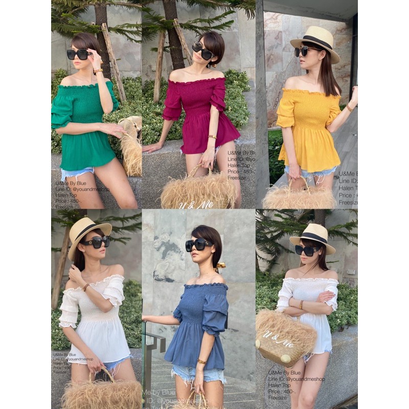 youandmebyblue (แบรนด์แที่) Marsha Top | Shopee Thailand