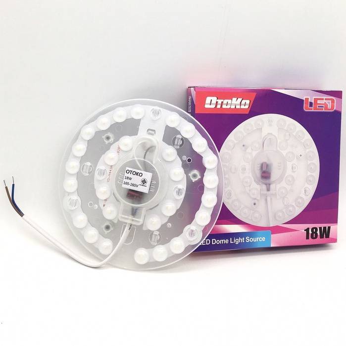 แผงไฟ LED แผ่นชิป 18W หลอดLED หลอดไฟเพดาน โคมไฟเพดาน แผ่นชิพไฟเพดาน Dome light source | Shopee ...