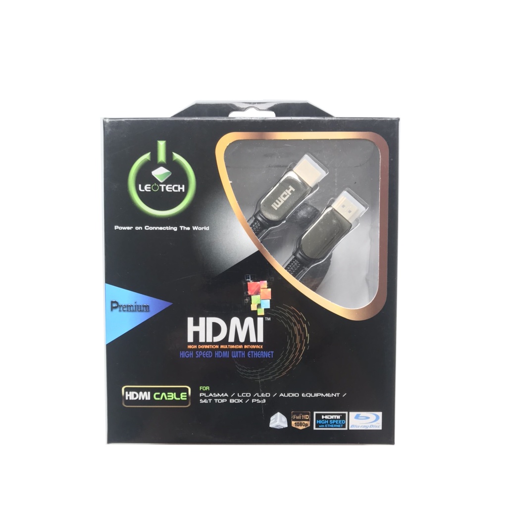 ลดราคา LEOTECH PREMIUM HDMI พรีเมียม ขนาดยาว 1.5เมตร | Shopee Thailand