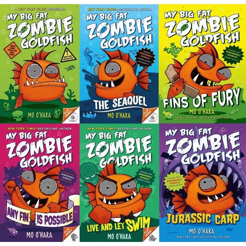 My Big Fat Zombie Goldfish 6 Book Series, The Sequel, Fins of Fury, Any ...