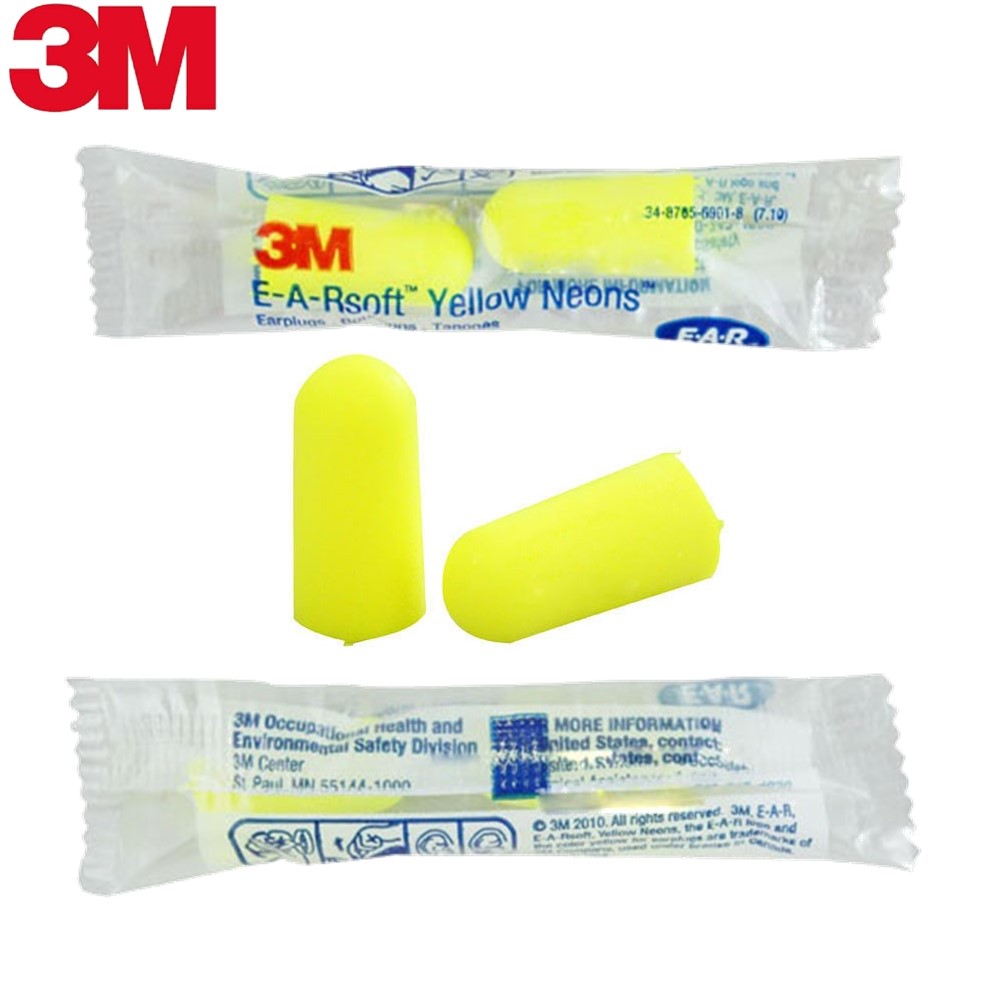 3M 1250 ที่อุดหูลดเสียง ชนิดโฟม ไม่เจ๊บหู ใส่สบาย EarPlug 3M 1250 E-A ...
