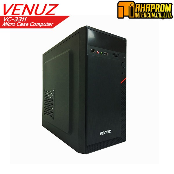 เคสคอมพิวเตอร์ VENUZ micro ATX Computer Case VC3311 – Black/Red ...