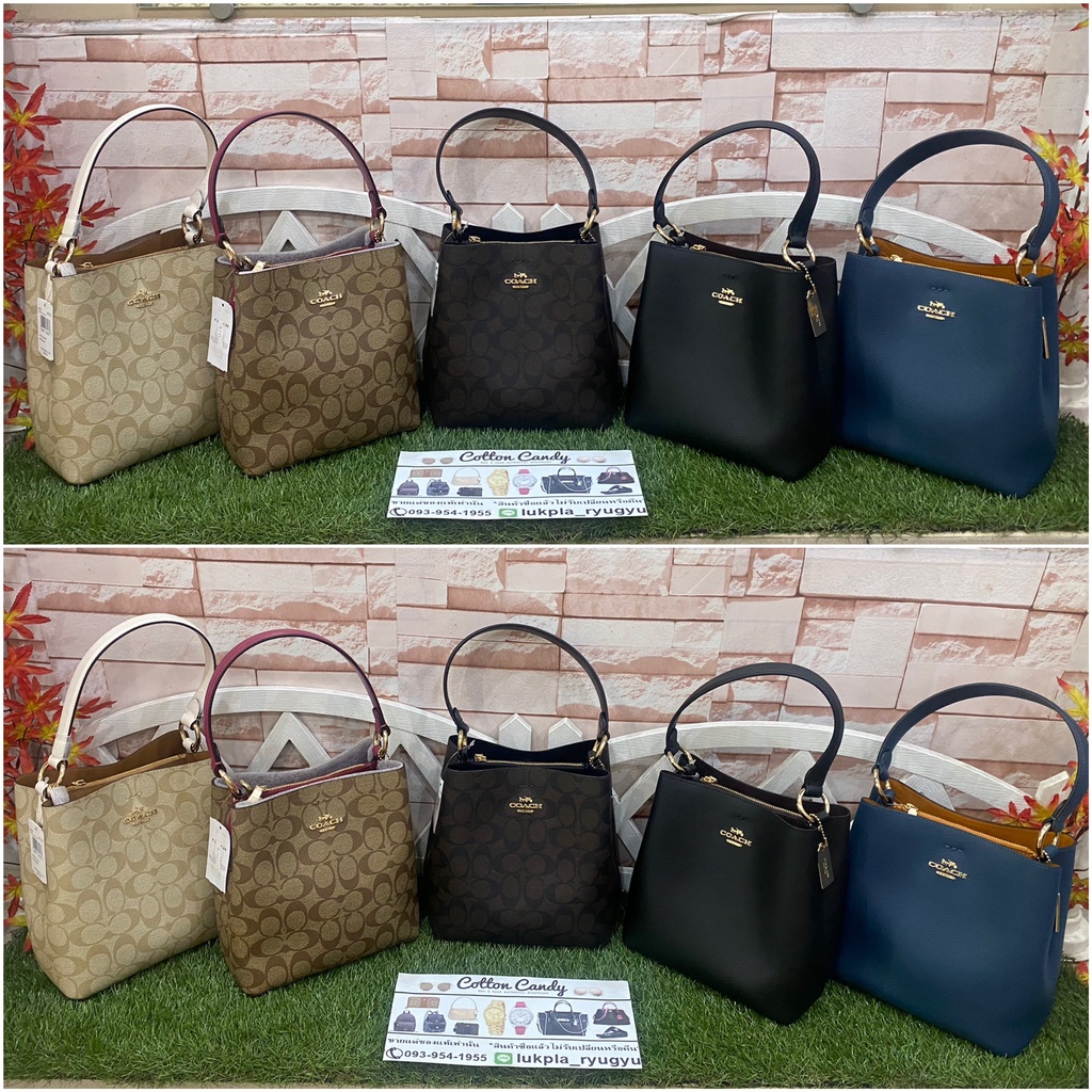 COACH แท้ 💯% กระเป๋าสะพายข้าง SMALL TOWN BUCKET BAG COACH 2312/1011 ...