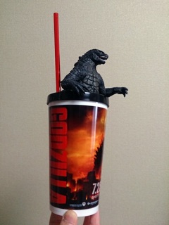 พร้อมส่ง Drink Cup With Godzilla Figure 2014 Movie Theater Limited ...