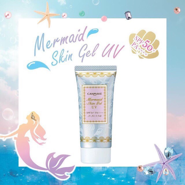 Canmake Mermaid Skin Gel UV SPF50/PA++++ 40g กันแดดเนื้อเจลเนียนนุ่ม #01 | Shopee Thailand