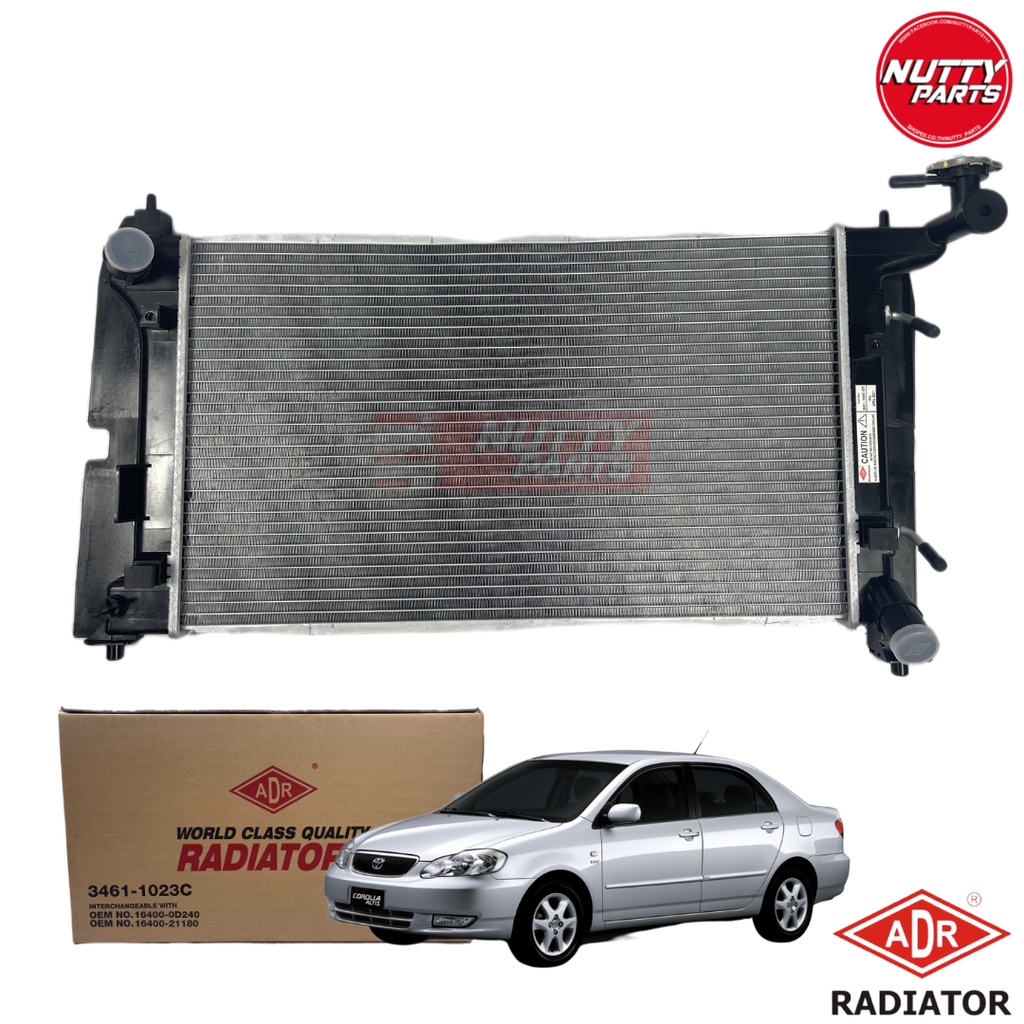 หม้อน้ำ ADR Toyota Corolla Altis 03-07 เกียร์ MT 3461-01029C , AT 3461 ...
