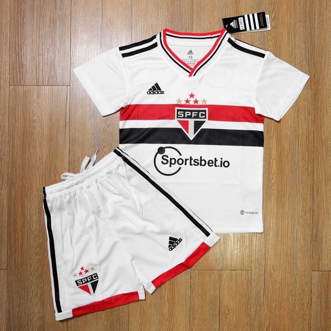 ชุดบอลเด็ก เซาเปาโล Sao Paulo Futebol Clube SPFC Kit 2022/23 AAA (TT ...