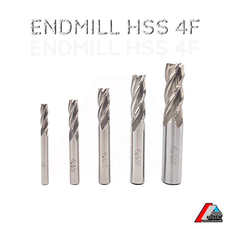 ENDMILL HSS 4F เอ็นมิลไฮสปีด DIA 11-20 มิล | Shopee Thailand