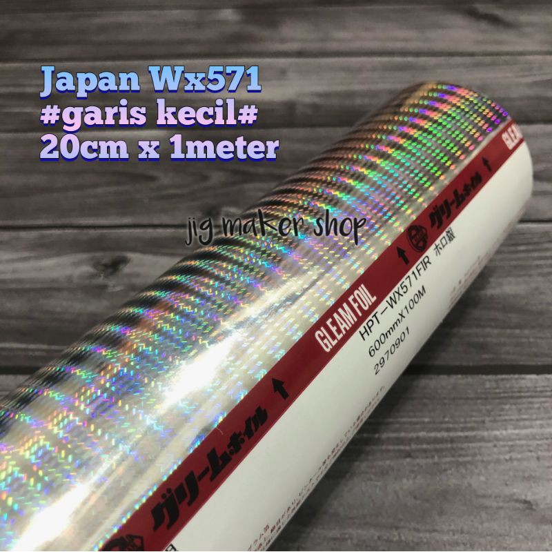 เหยื่อฟอยล์ปั๊มร้อนโฮโลแกรมและจิ๊กโลหะ - GLEAM/ JAPAN ORIGINAL - กว้าง ...
