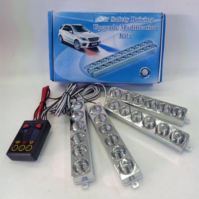 LED626,ไฟไซเรนled6L-6D,New6ดวงled×4จุด พร้อมกล่องคอนโทรลรุ่626 | Shopee Thailand