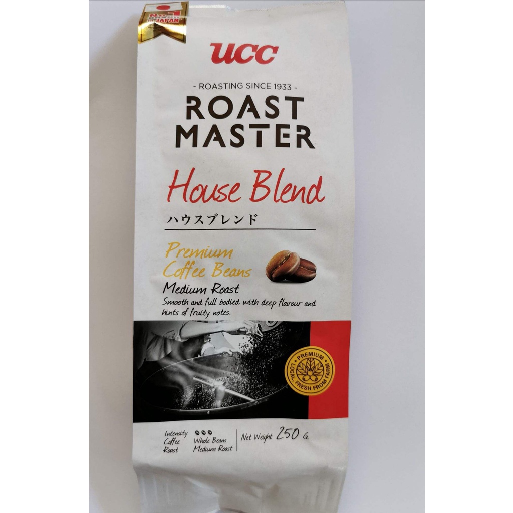 Ucc roastmaster house blend premium coffee beans 250g ยูซีซี โรสต์ มาสเตอร์ กาแฟคั่วชนิดเมล็ด ...