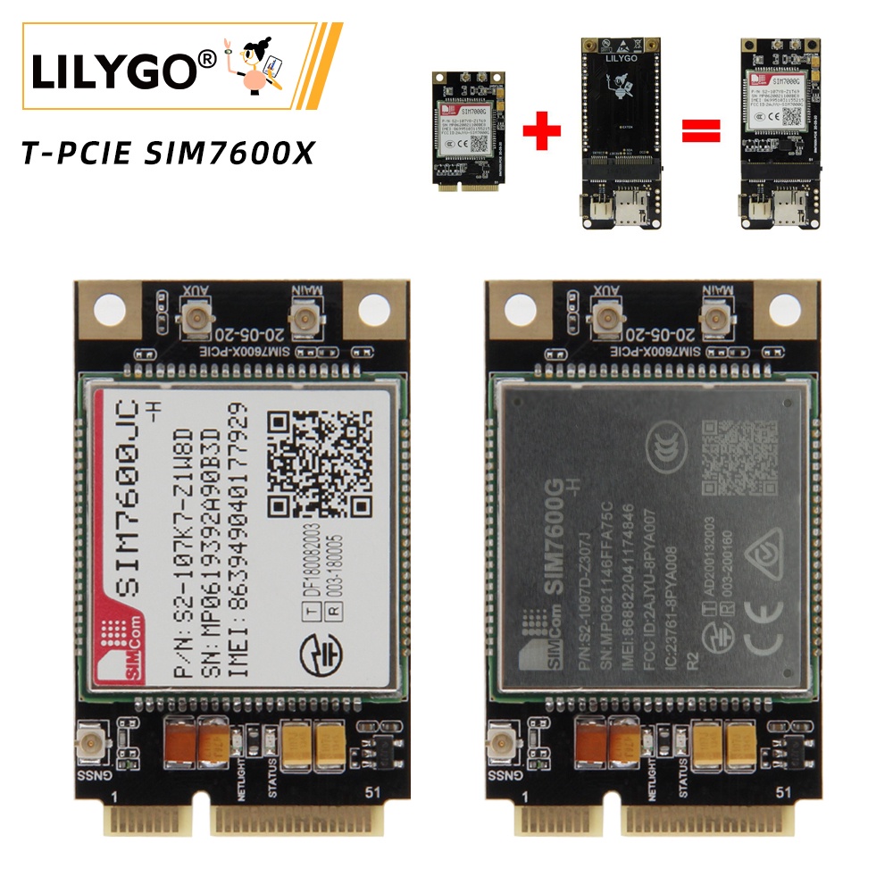 LILYGO® TTGO T-PCIE ESP32-WROVER-B AXP192 Chip WIFI Bluetooth Nano Card SIM Series Composable ...