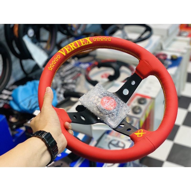 พวงมาลัย VERTEX JAPAN RED LIMITED แท้ ญี่ปุ่น ของใหม่ รุ่นพิเศษ ไม่มี ...